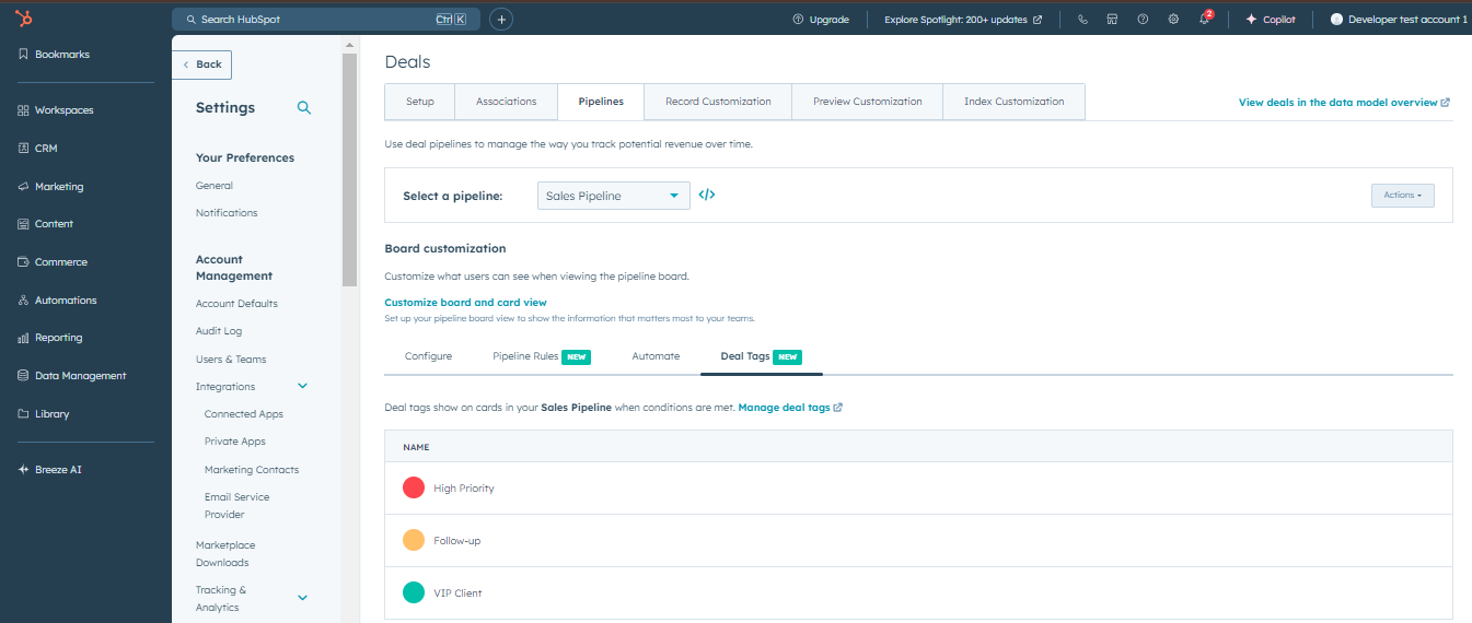 A Guide to Organize Pipelines Using HubSpot Deal Tags